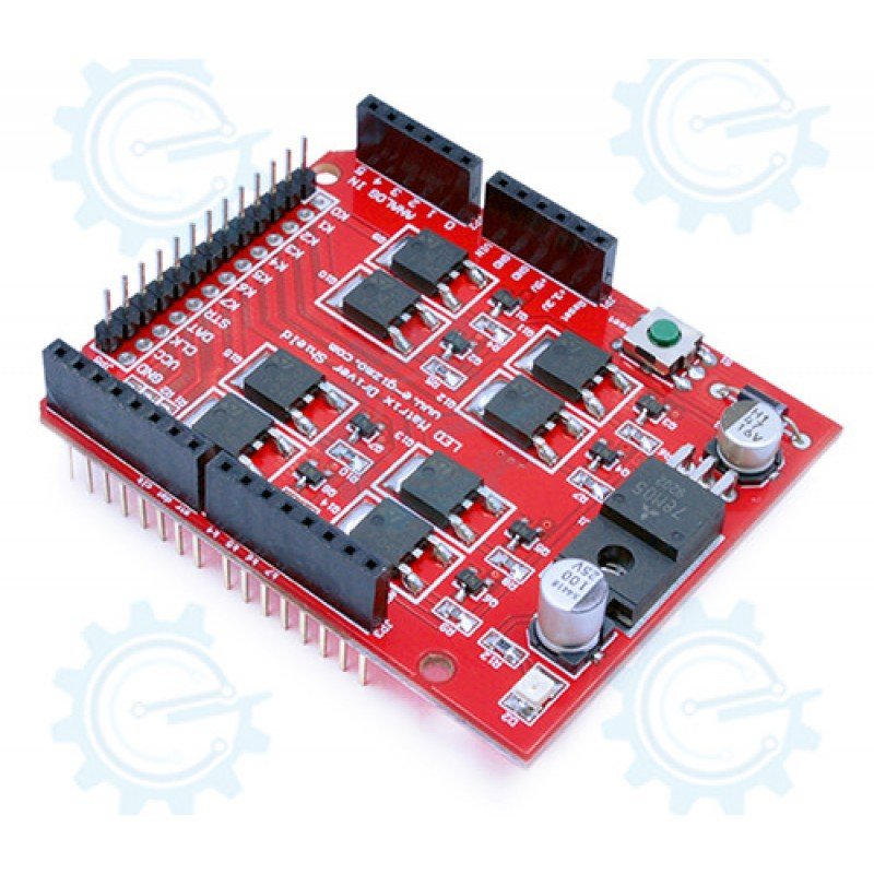 LED Matrix Common Cathode Driver Shield