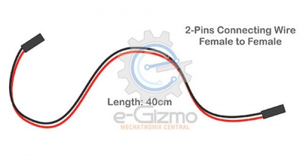 Female to Female 2-Pins Connecting Wire 40cm
