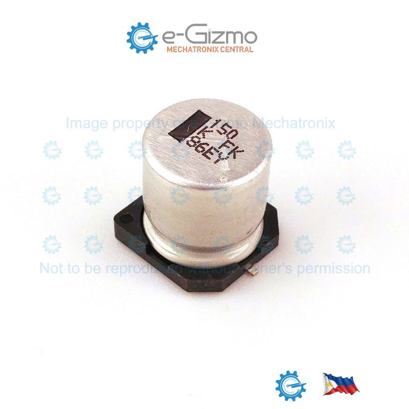 Panasonic 150uF 80V 105C SMD Electrolytic Capacitor Low ESR FK Series