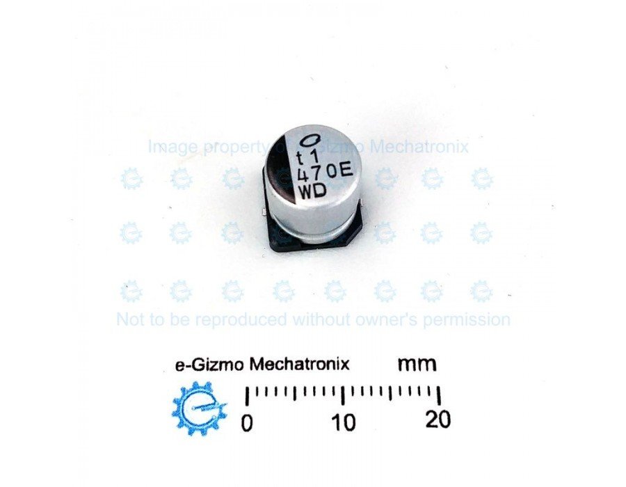 Nichicon 470uF 25V 105CAutomotive SMD Electrolytic Capacitor Low ESR ...