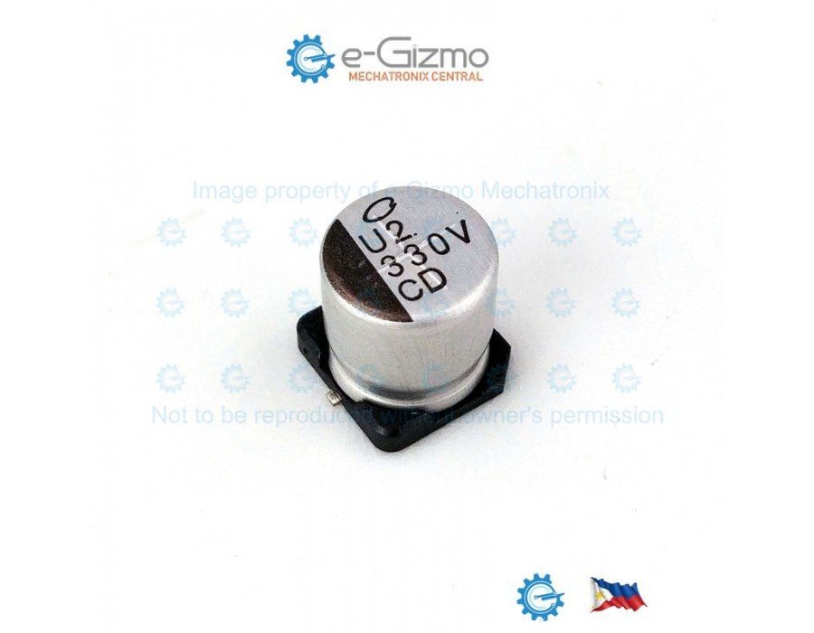 Nichicon 330uF 35V 105C Low ESR SMD Electrolytic Capacitor UCD Series
