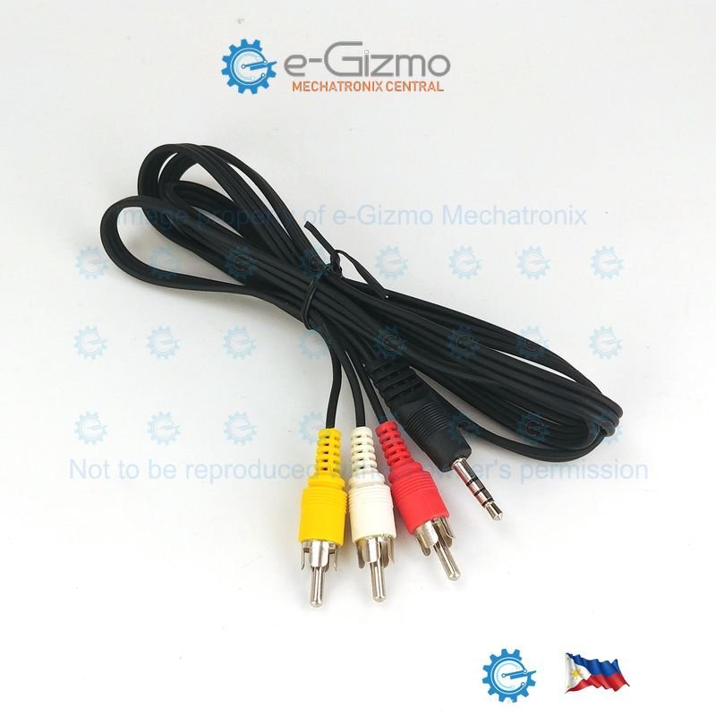 3-way RCA to Phone Plug AV Cable 1.26M