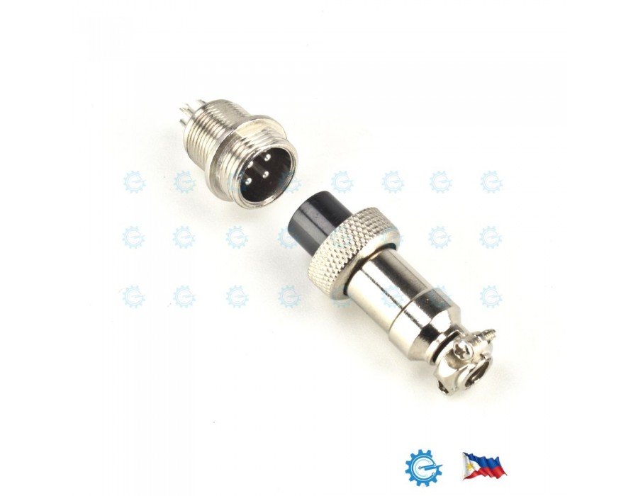 GX12-4P Circular Connector Aviation 4 pole M/F