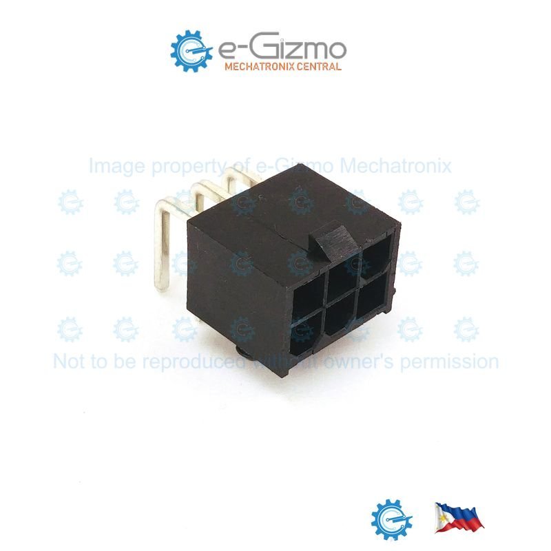 CviLux 4.2mm 6 pole (3x2) Right Angle Connector PC Mount CP-01406141