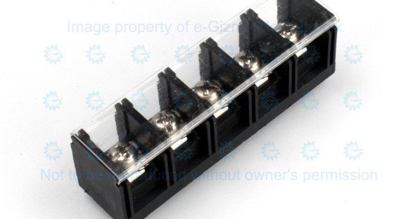 Dinkle PCB Barrier Screw Terminal Block 5-way 40A 13mm pitch DT-7