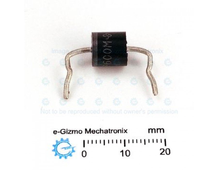 Vishay P600M 6A 1000V Plastic Case General Purpose Rectifier