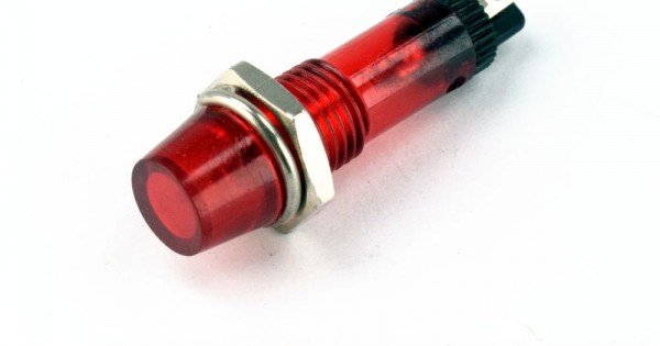 Neon Pilot Light Indicator Red 220VAC