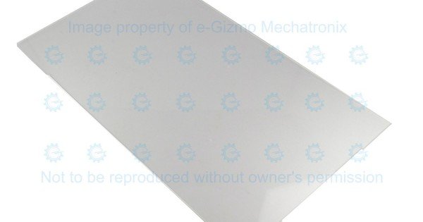 Extruded Acrylic 455W x 260L x 2T mm Clear with Diffuser Side AC3