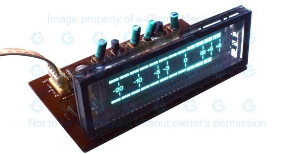 Retro VFD Display VU Meter Module for Low Level Audio Signals