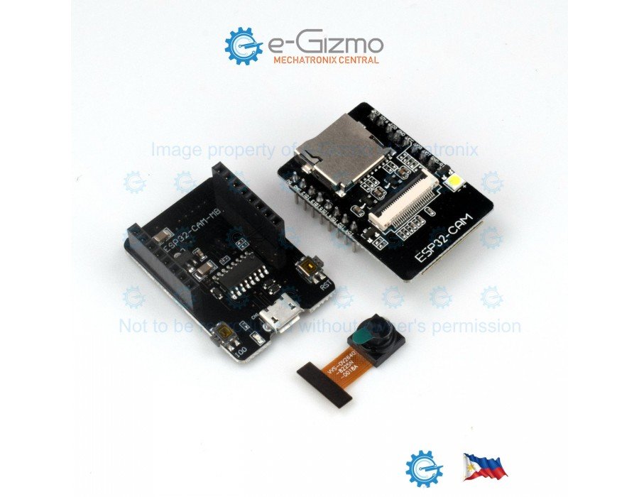 ESP32-CAM + MicroUSB to Serial Board Wifi Cam Development