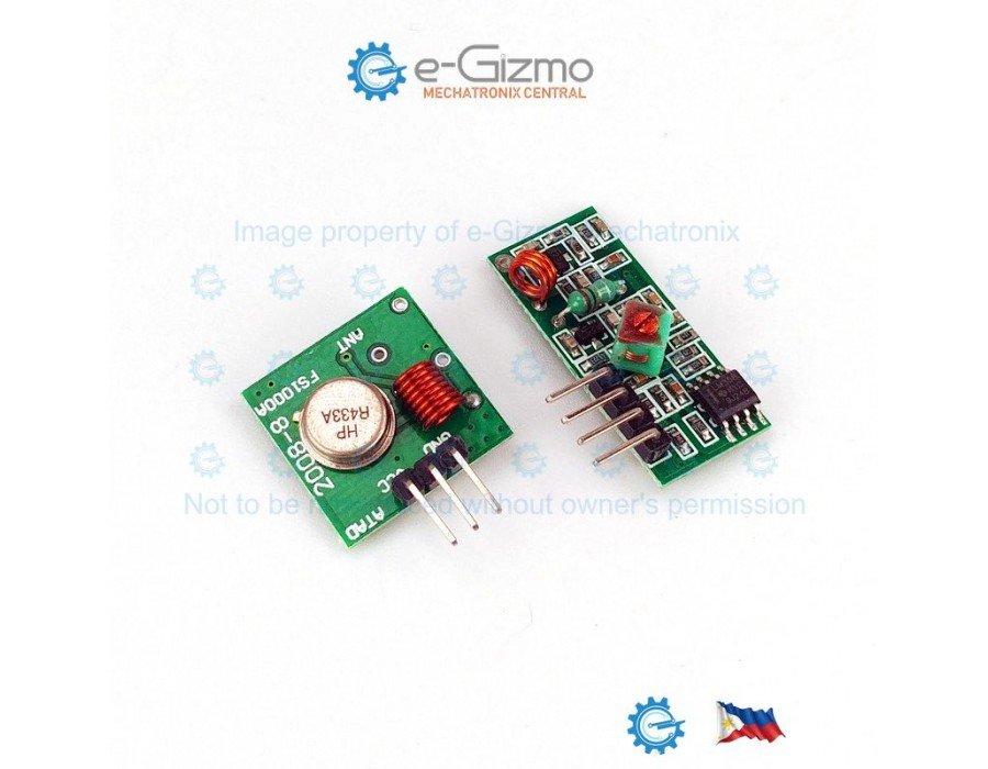 433MHz RF Transmitter and Receiver Module