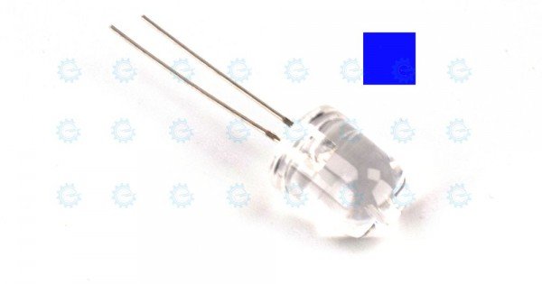 Big 10mm BLUE LED Super Bright Clear Body B10a-437-CX
