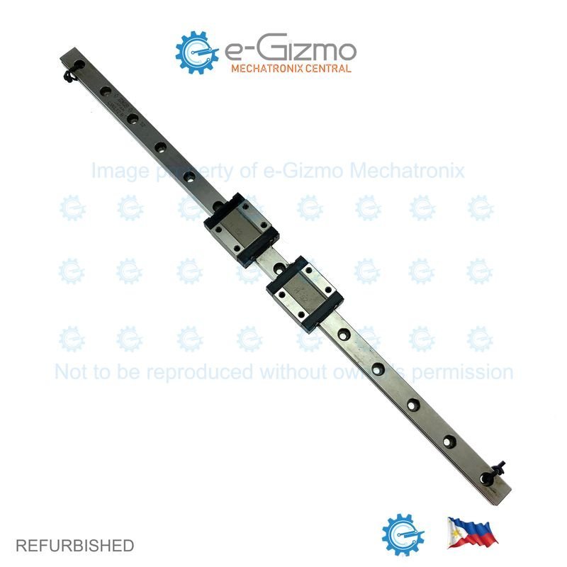 IKO Linear Motion Guide LM 12x8x348mm with 2x carriage LWL12B [Refurbished]