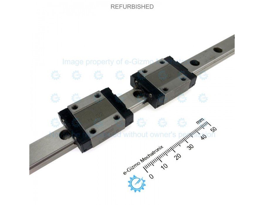 IKO Linear Motion Guide LM 12x8x348mm with 2x carriage LWL12B [Refurbished]