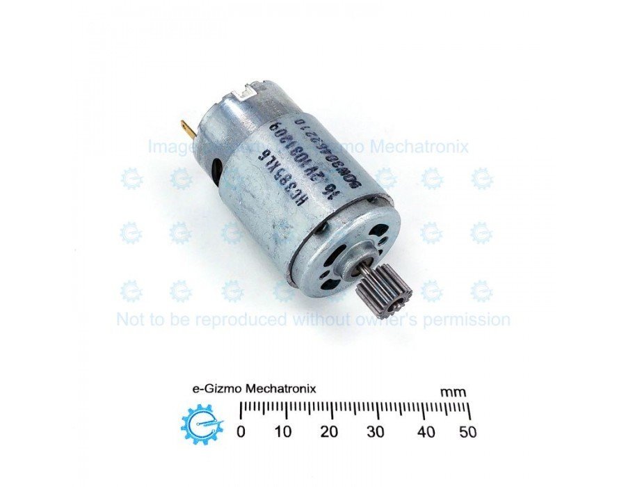 6-16.2VDC 50W 12500rpm High Torque DC Motor HG385XLG Type with Pinion Gear