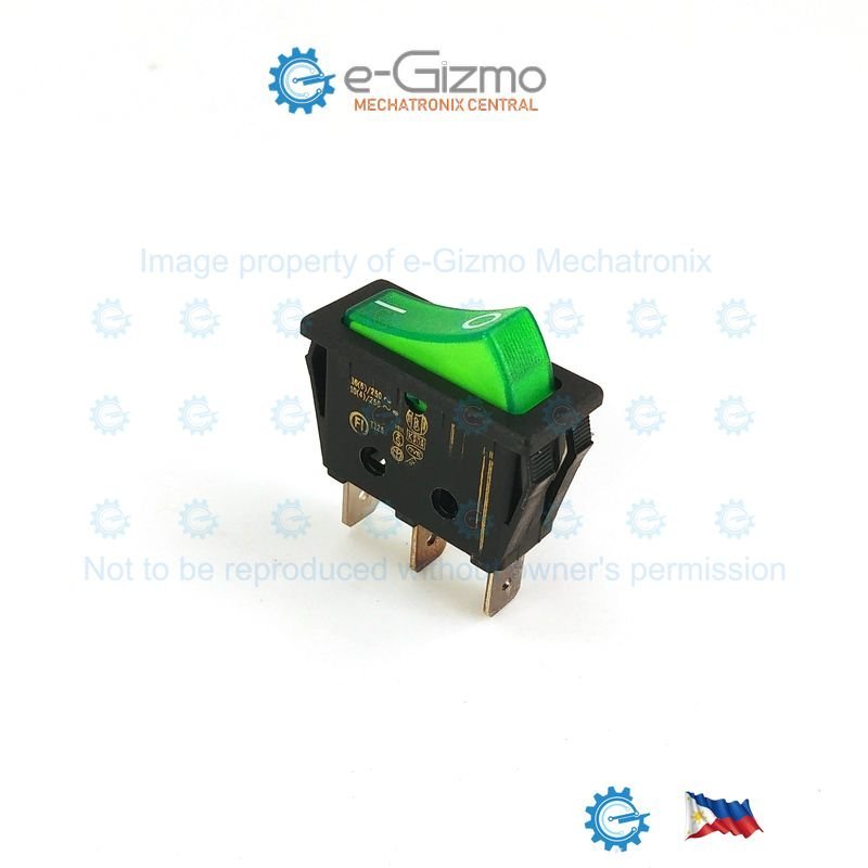 Rocker Seesaw Switch 16A 250VAC SPST with Neon Illumination
