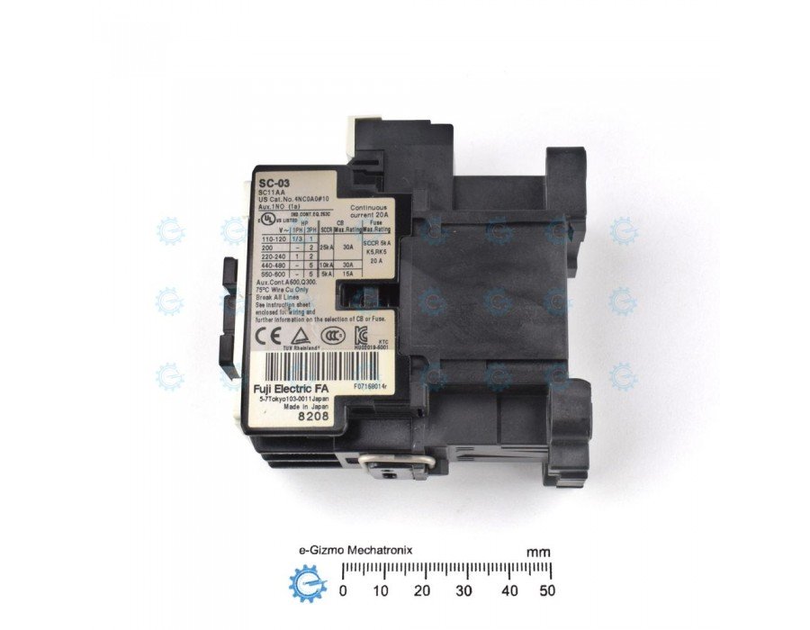 Fuji SC-03 Magnetic Contactor 2.2KW @ 240VAC 110VAC Coil 3-pole