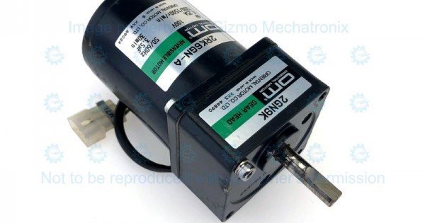 Reversible 100V 6W AC Motor 2RK6GN-A with 2GN9K Gearhead [USED]