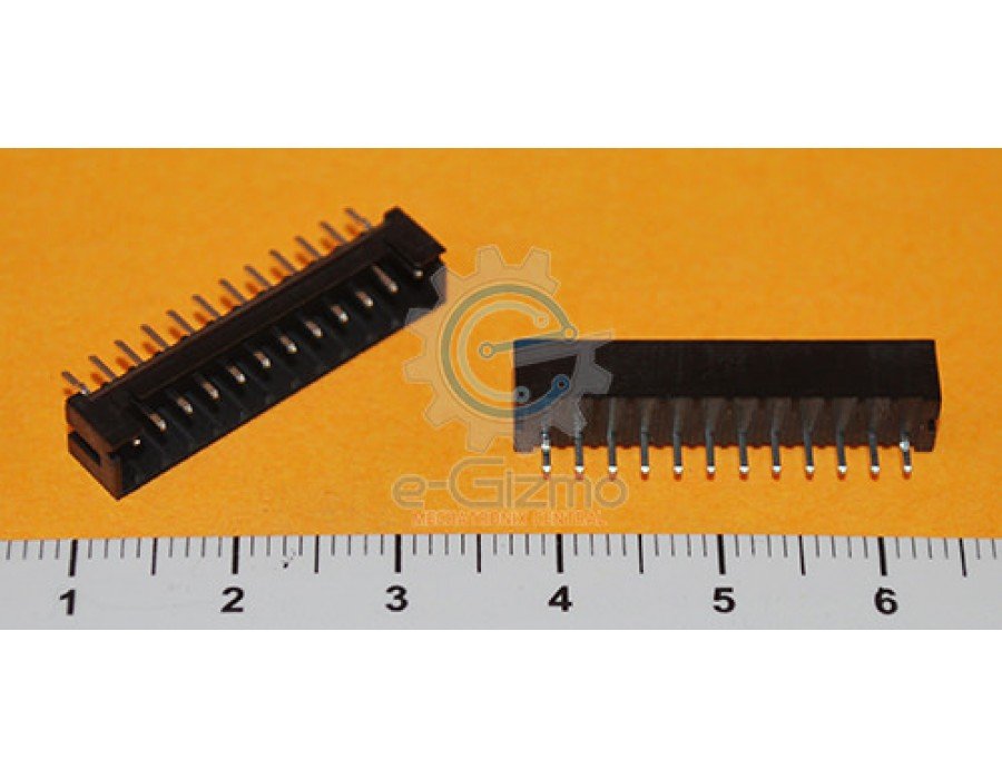 12-Pins Shrouded Male Header 2mm Pitch