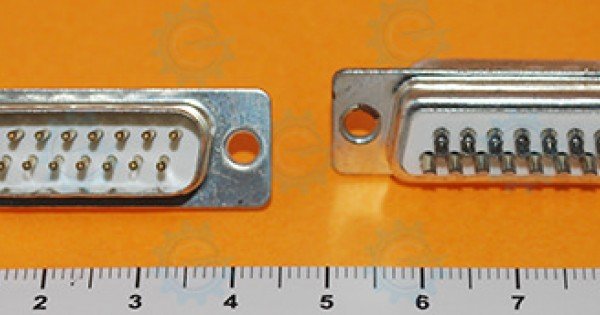Male DB-15 Connector Straight